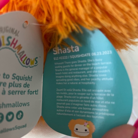 Squishmallows | Toys | New 2 Shasta The Orange Bigfoot Squishmallows ...